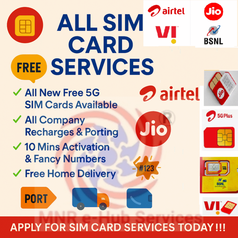 Airtel, Jio, Vi, BSNL New SIM Cards/Porting, Online Mobile Recharges ...